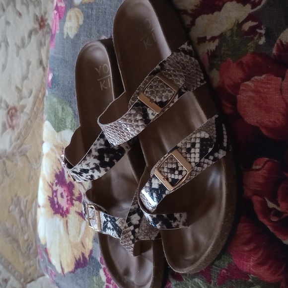 Yoki | Shoes | New Yoki Sandals Snakeskin Look Very Nice | Poshmark